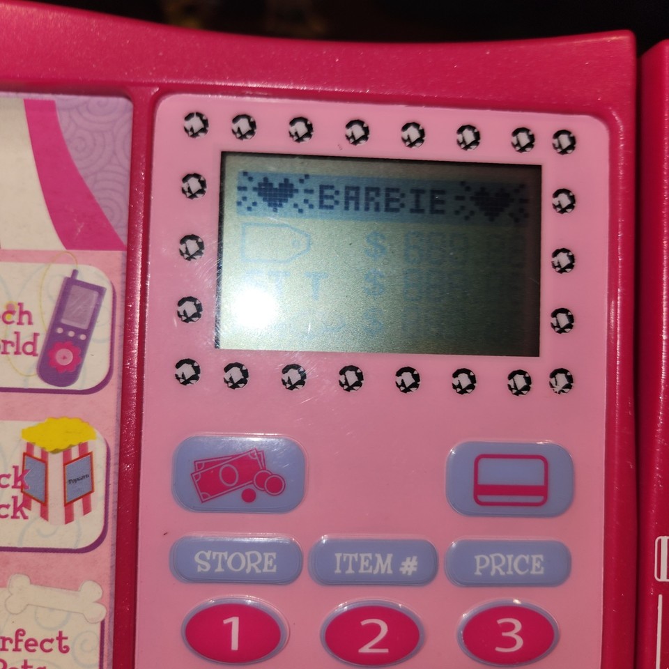 Barbie Scan Cash Register, Working Microphone & Scanner as well as ...
