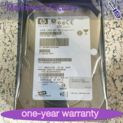 MBA3147RC 15K Original HP Fujitsu Workstation SAS Hard Drive 417801-001 ...