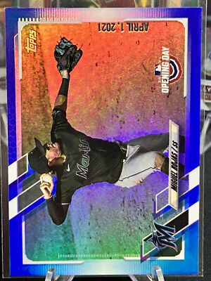 2021 Topps Opening Day #201 Miguel Rojas Opening Day Edition Blue Foil ...