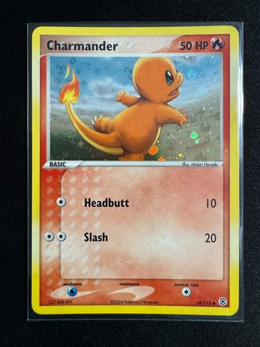 POKEMON FIRE RED & LEAF GREEN 58/112 CHARMANDER REVERSE HOLO RARE NM | eBay