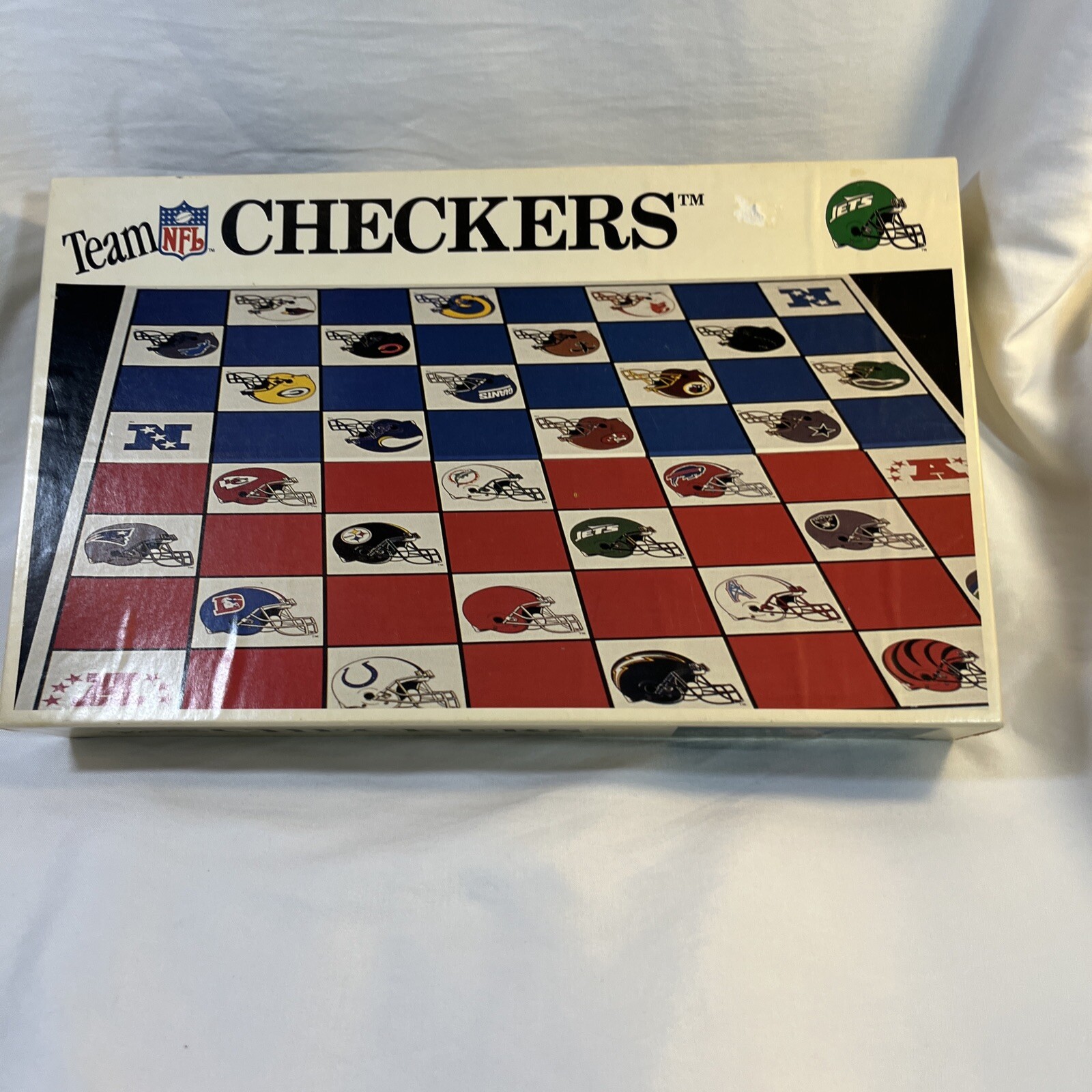 Team NFL Checkers NY Jets vs Miami Dolphins. Big League Promotions 1993 ...