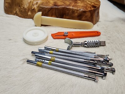 Lot Of 11 Vintage Craftool Leather Stamps Tools Swivel Knife, Creaser ...