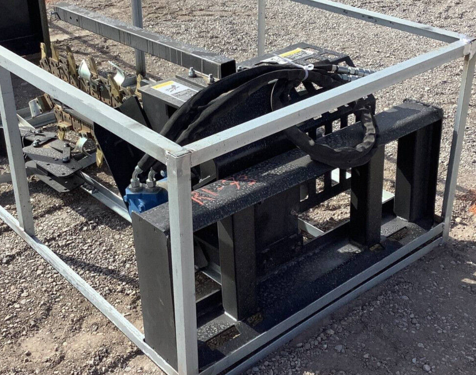 Suihe Skidsteer Trencher Skid Steer Attachment Shark & Cup Teeth Bobcat ...