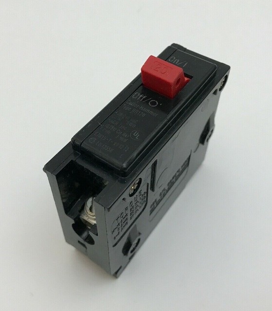 GE Eaton Bryant Westinghouse Cutler-hammer BR120 20amp Breaker for sale ...