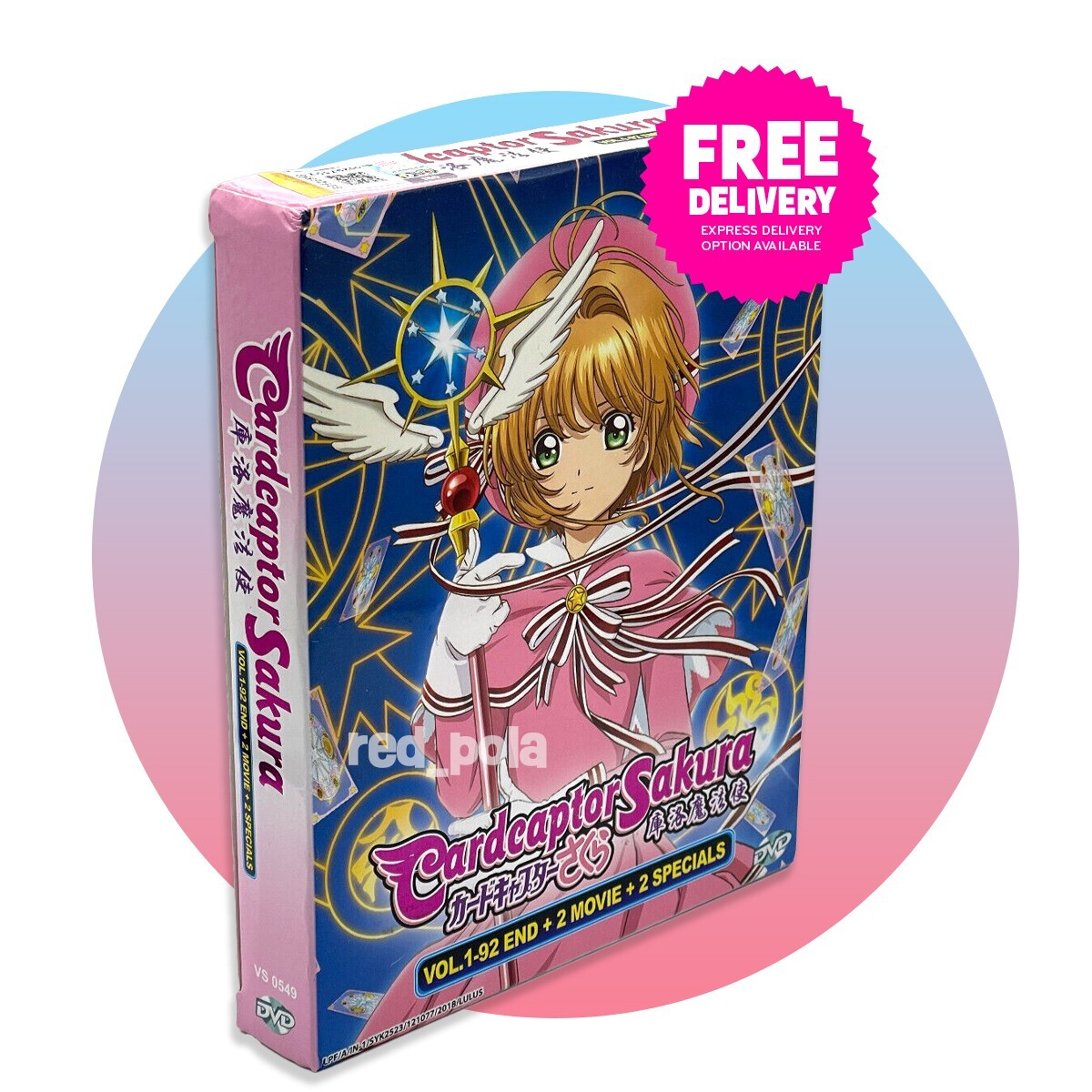 DVD Anime Cardcaptor Sakura Season 1-4 Vol. 1-92 End + Movies ...