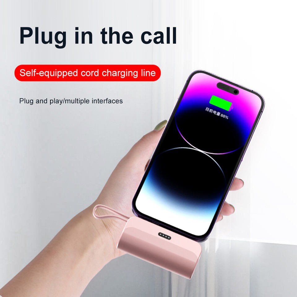Mini 5000mAh Power Bank Portable Fast Charger External Battery For ...