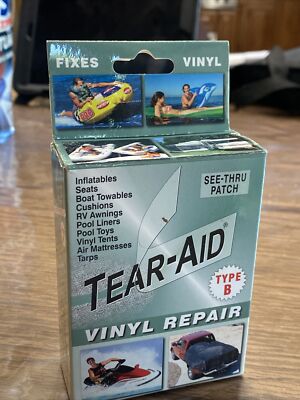 Tear-Aid Patch Type B Clear Vinyl Repair Patch Kit | eBay