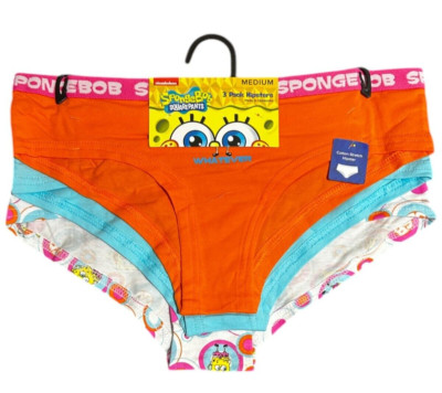 SpongeBob SquarePants 3 Pack Hipsters Size M | eBay