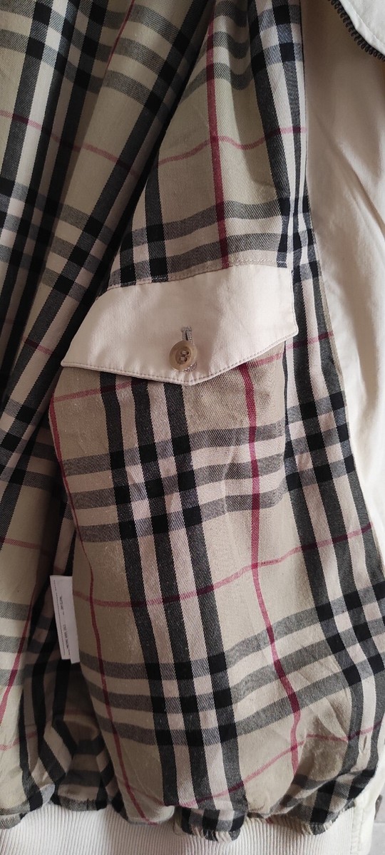 Vintage Burberry Hamilton Bomber Nova Check Men's Light Vintage Burberry Hamilton Bomber Nova Check Men's Light
