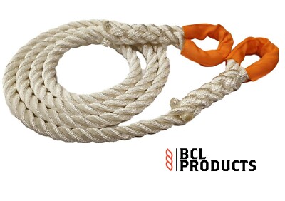 24mm Nylon 12 Tonne Tow Rope - 5Mtrs Long - 4x4 Recovery Rope | eBay UK