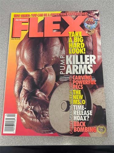 FLEX bodybuilding muscle magazine SHAWN RAY 4-91 | eBay