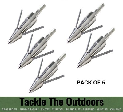 Pack Of 5 Archery / Crossbow Bolt Archery Arrow Heads For Fishing ...