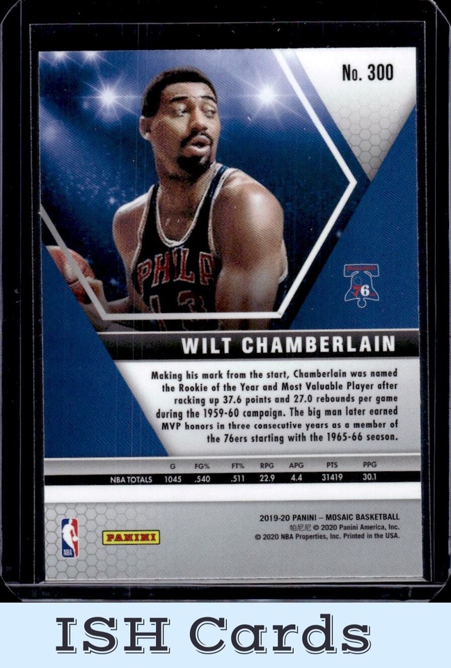2019-20 Panini Mosaic Wilt Chamberlain #300 Philadelphia 76ers | eBay