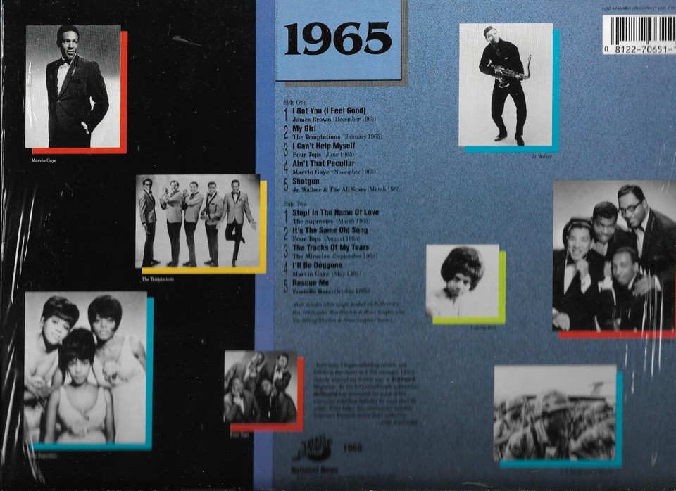 "Billboard Top R&B Hits - 1965" = James Brown / FOUR TOPS / Marvin Gaye ...