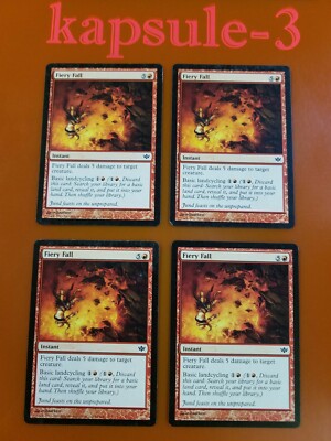 4x Fiery Fall | Conflux | MTG Magic Cards | eBay