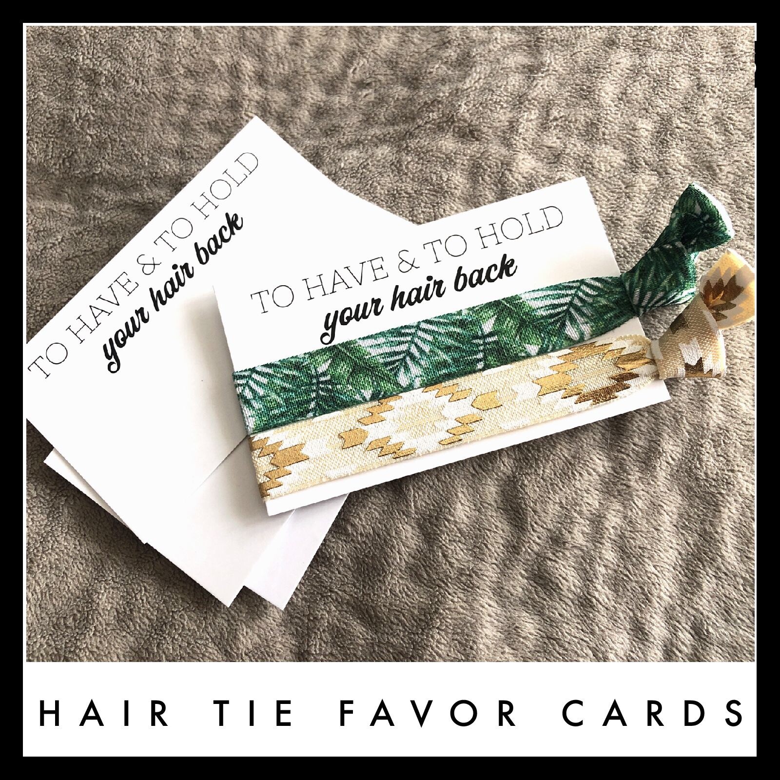 Hair Tie Favour Cards -Card Only-To Have & To Hold Your Hair Back Bride ...