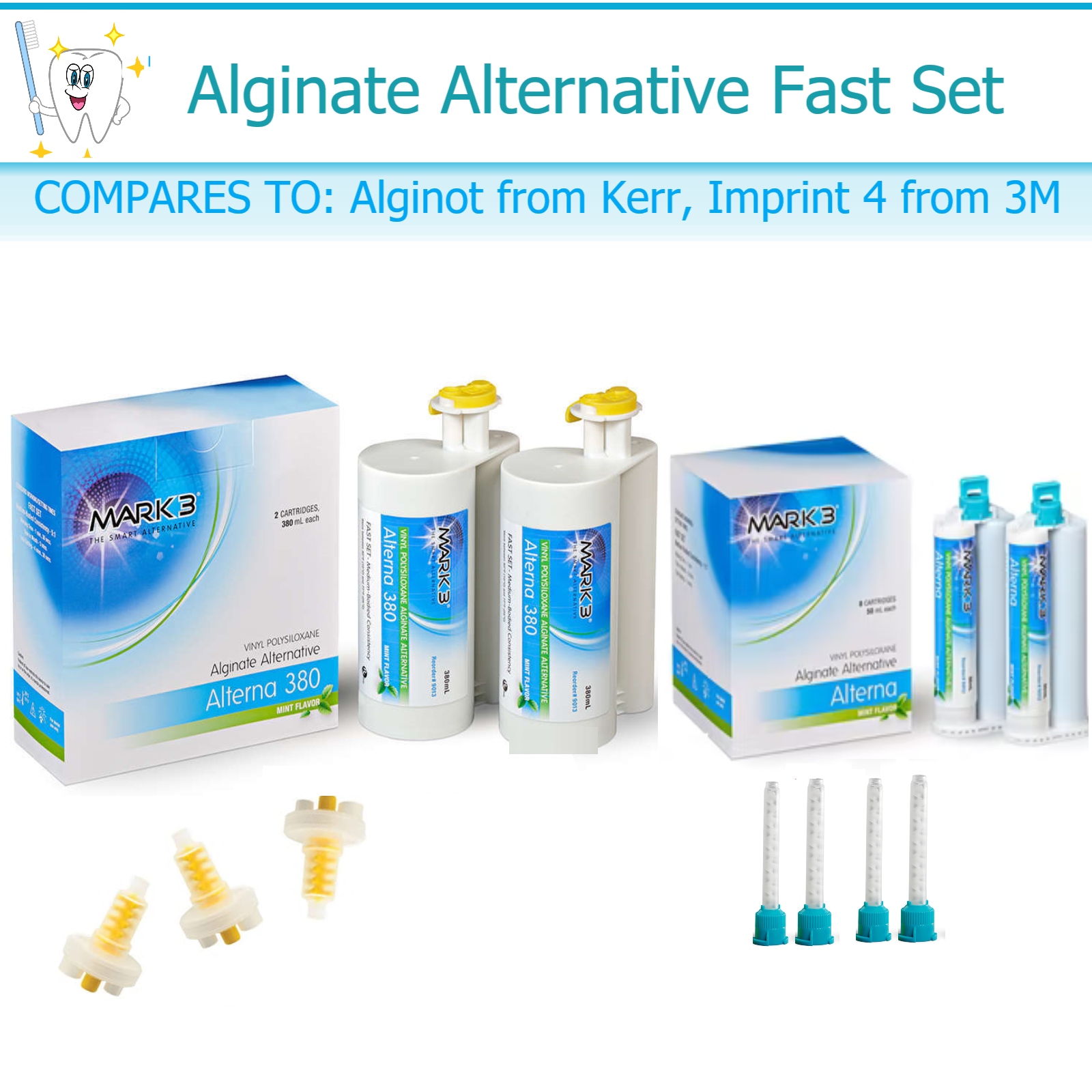 Alginate Substitute Alternative Fast Set 50mL Cartridges, 380ml ...