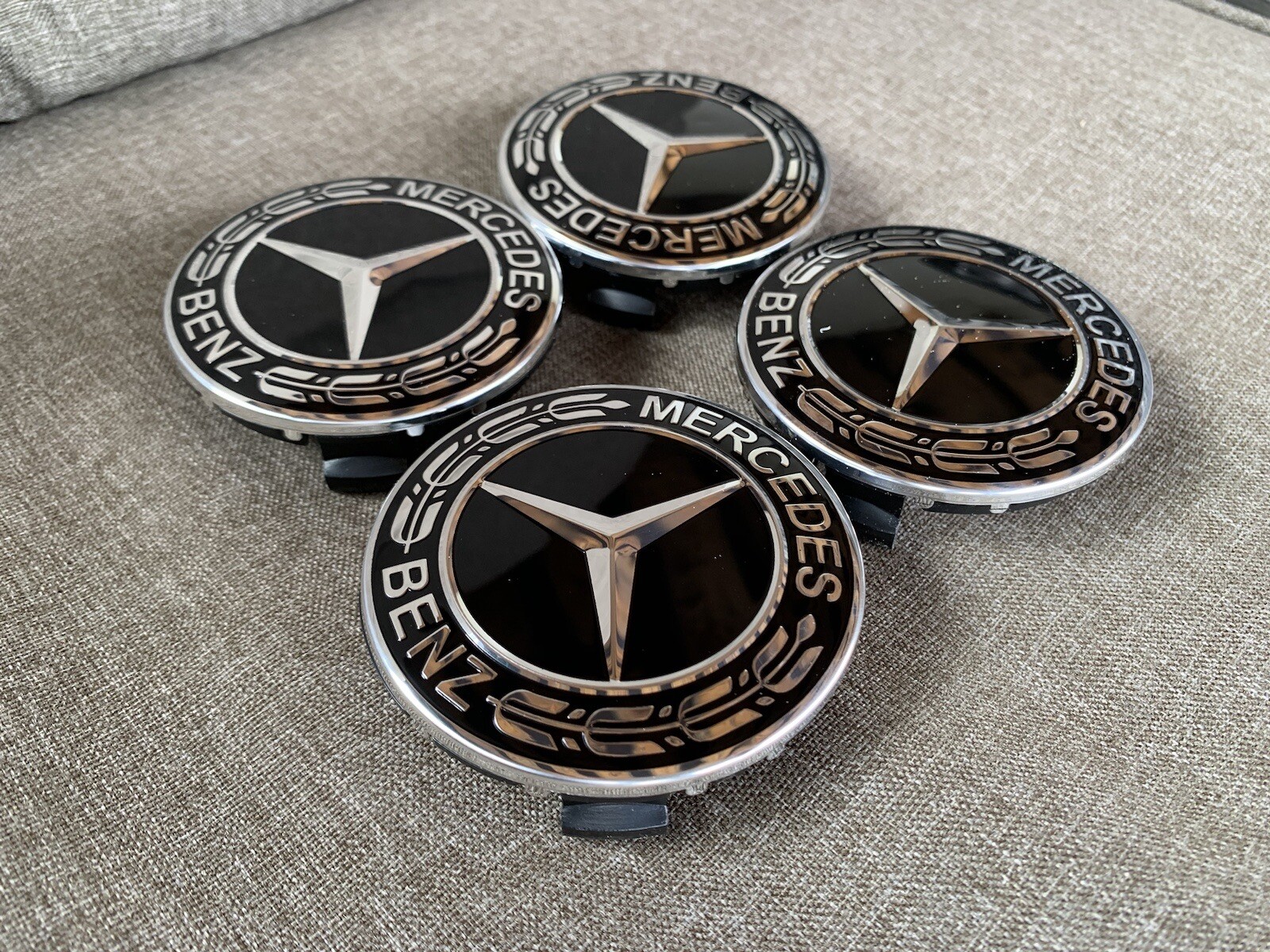 Original Mercedes Nabendeckel 75mm Nabenkappen Felgendeckel AMG Naben ...