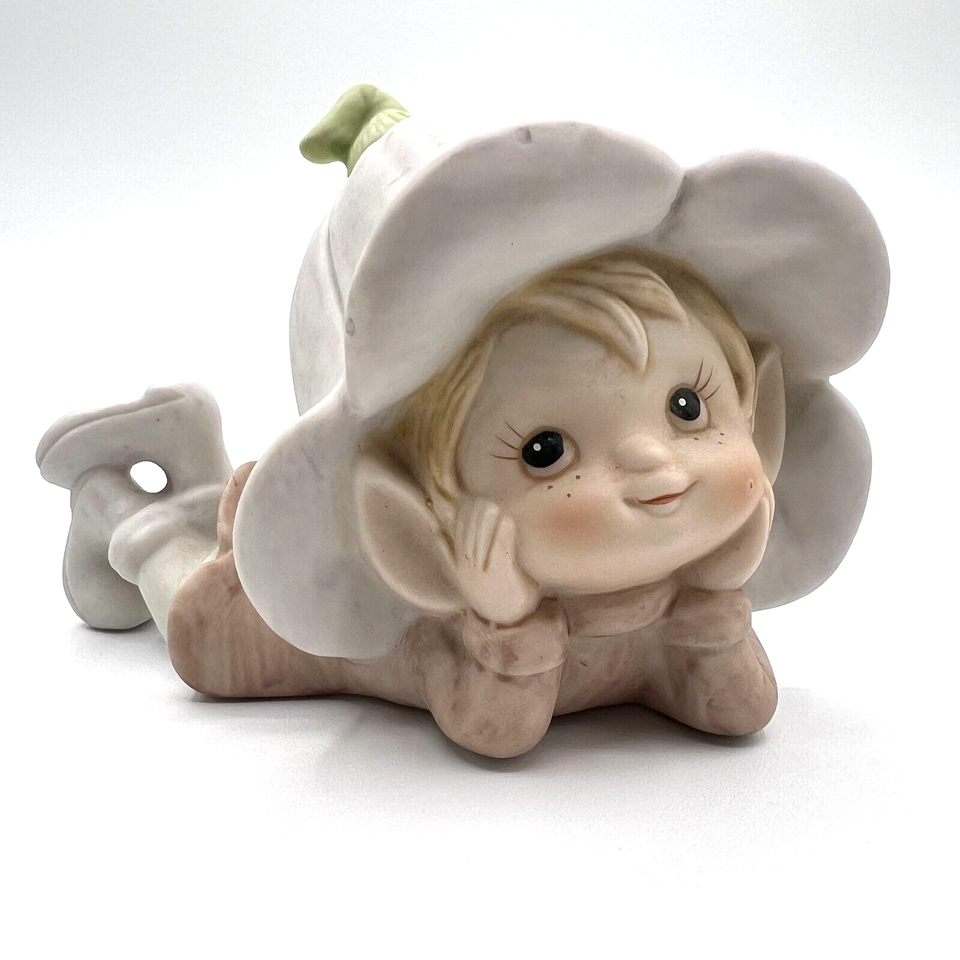 Vintage HOMCO Ceramic Pixie Elves Fairies Elf Figurines 5615 Set of Three | eBay