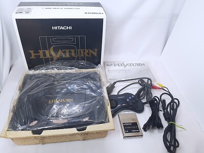 Hitachi Hi Saturn console + Movie Graphics card Box set CIB NTSC-J ...