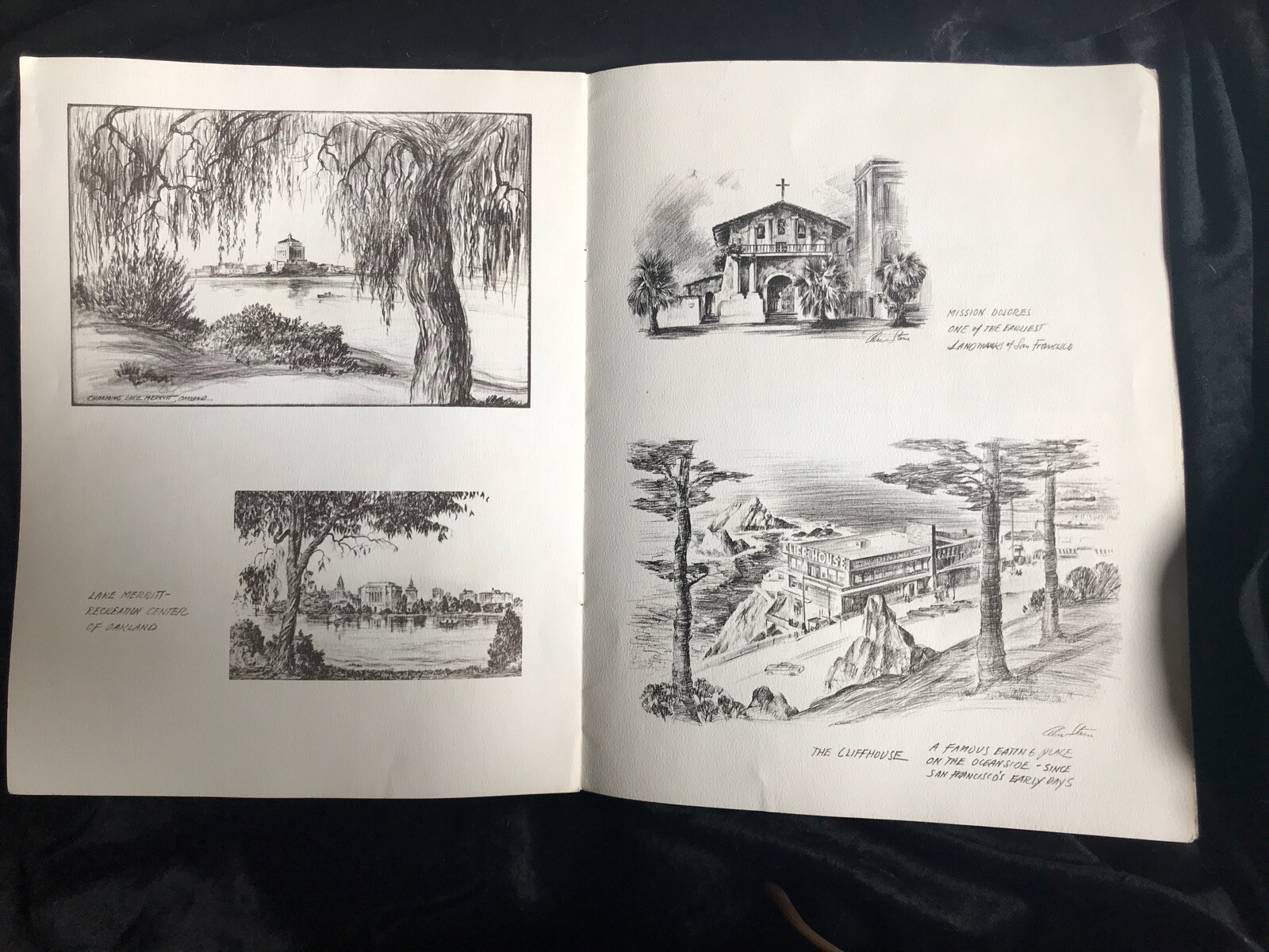 Vintage 1959 ETCHINGS OF FASCINATING SAN FRANCISCO & The Bay Area by ...