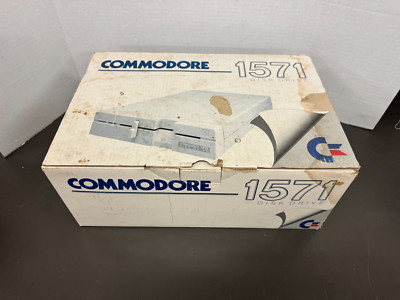 Vintage Commodore 1571 Floppy Disk Drive Original Box And Cords ...