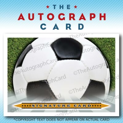 The Autograph Card Blank Signature cards 25 Soccer Ball | eBay