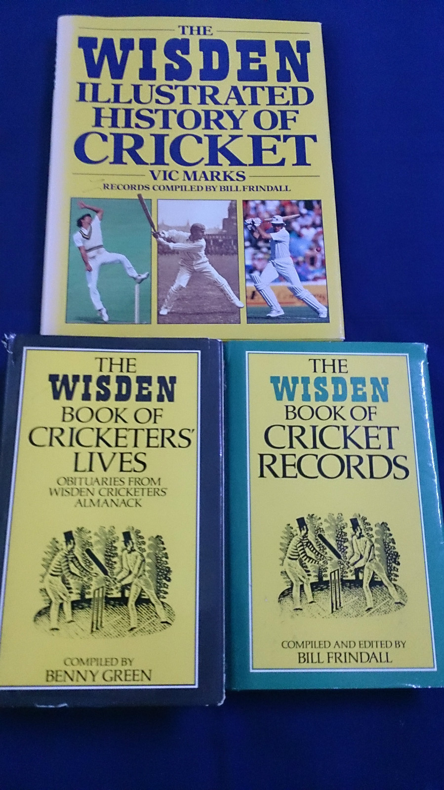 WISDEN BOOK OF CRICKETERS' LIVES + CRICKET RECORDS + ILLUSTRATED ...
