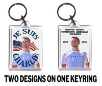Je Suis Charlie Kirk Keyring Double Key | Offer of the day