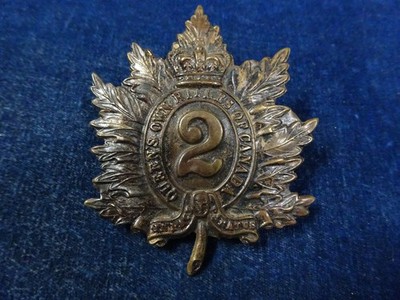 Orig pre WW1 "Large Size" Cap Badge "QOR - Queen's Own Rifles Of Canada ...