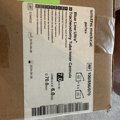 blue line ultra tracheostomy tube inner cannula 100/856/070 (3 boxes of ...