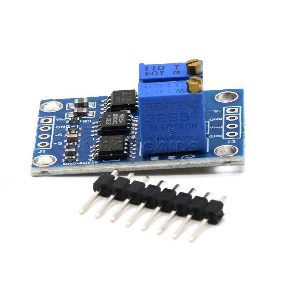 AD620 Microvolt MV/ mV Voltage Amplifier Signal Instrumentation Module ...