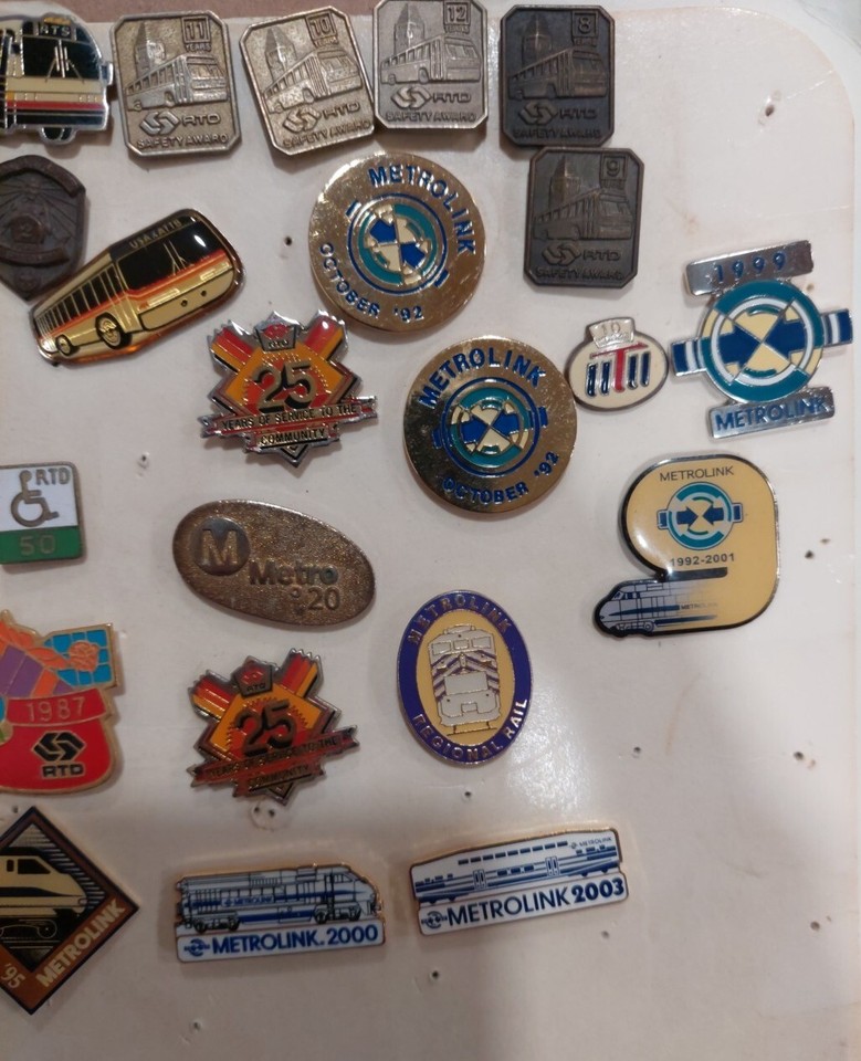 LA RTD Pins Metrorail Pins MTA , The Whole Lot | eBay
