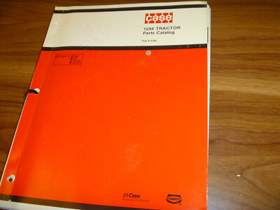 J I Case 1294 Tractor Parts Catalog Manual Pub 8-2190 xz | eBay