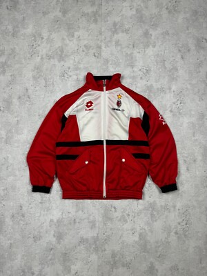 Ac Milan Lotto 90’s Track Jacket ACM Football Soccer Size 176 | eBay