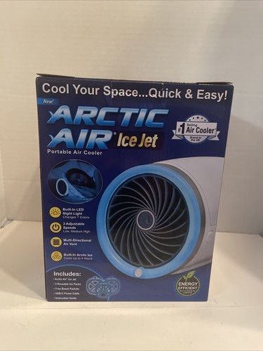 Arctic Air Ice Jet Portable Air Cooler with Multi-Color Night Light | eBay