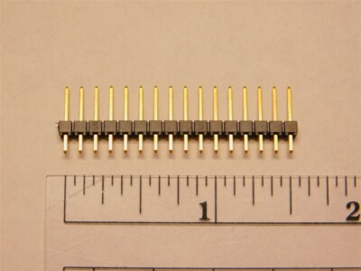 5 Samtec TSW-116-24-G-S 16P .100" Straight .025" (0.64) SQ Post Header ...