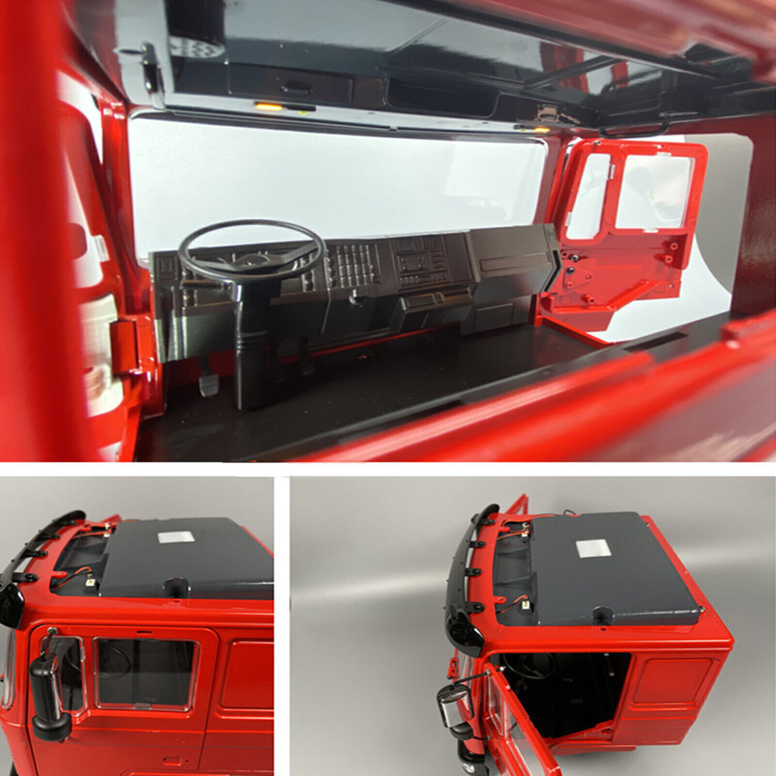 Low Top Interior with Light for 1/14 JX MAN F2000 Low Top Modified Cars ...