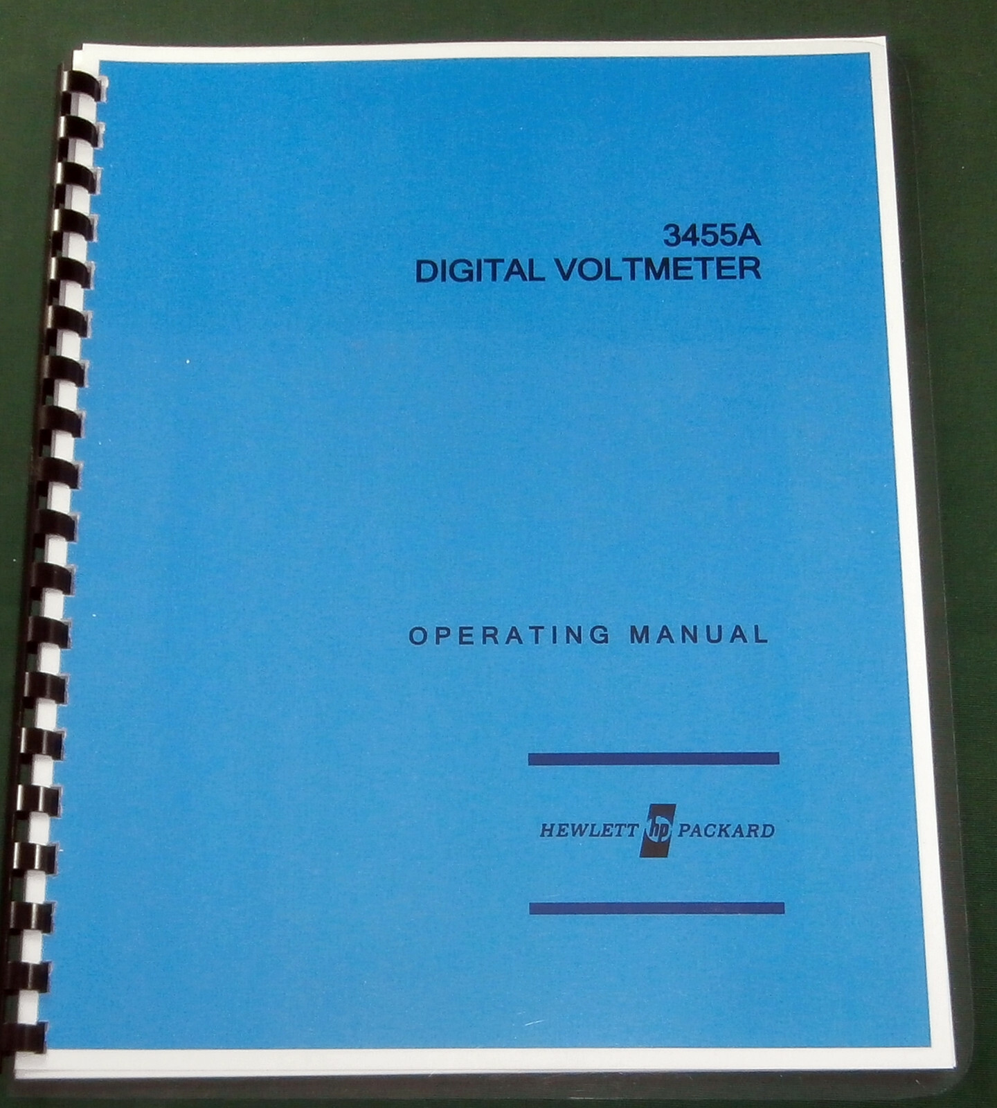 HP 3455A Operating Manual: Comb Bound & Protective Covers | eBay