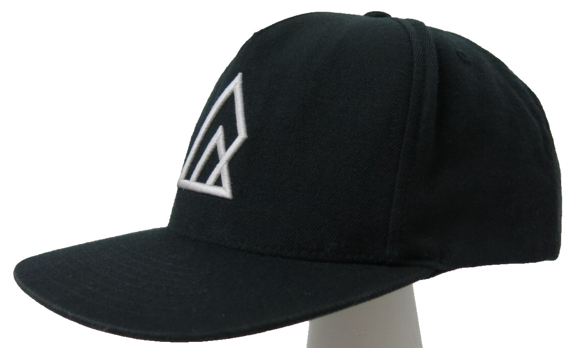 Ripzone All Black White Embroidered Logo Men's Snapba… - Gem