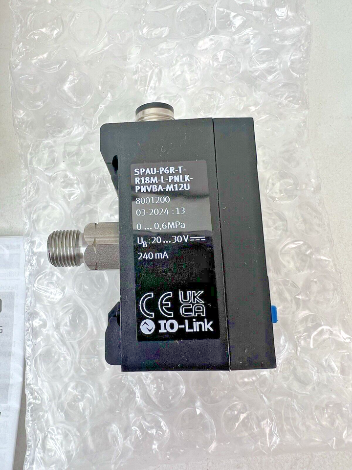 FESTO SPAU-P6R-T-R18M-L-PNLK-PNVBA-M12U 8001200 Pressure Sensor | eBay
