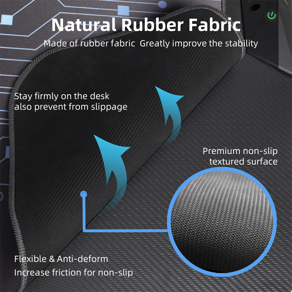 Extra Large Gaming Desk PC Computer Table Workstation RGB w/ Monitor ...