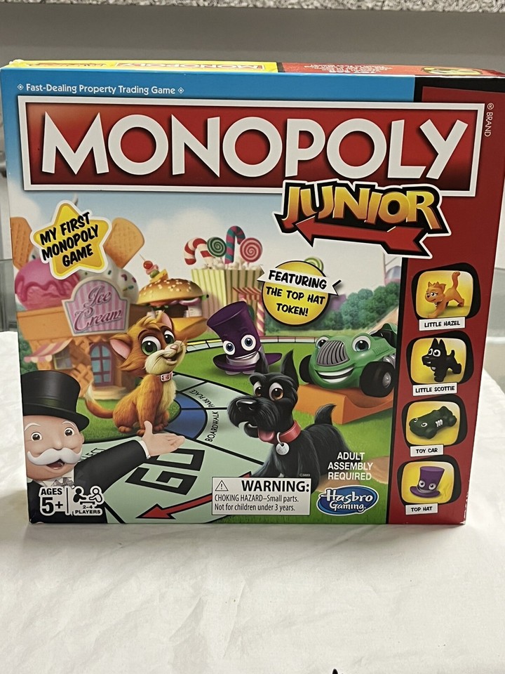 Monopoly Junior My First Monopoly Game Ages 5+ 2-4 players Hasbro ...