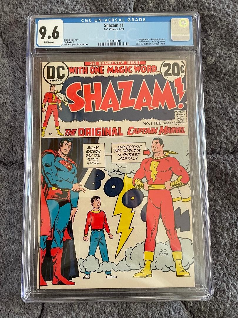SHAZAM 1 CGC 9.6 OFF-WHITE PAGES 1973 DC 1st app since Golden Age NO ...