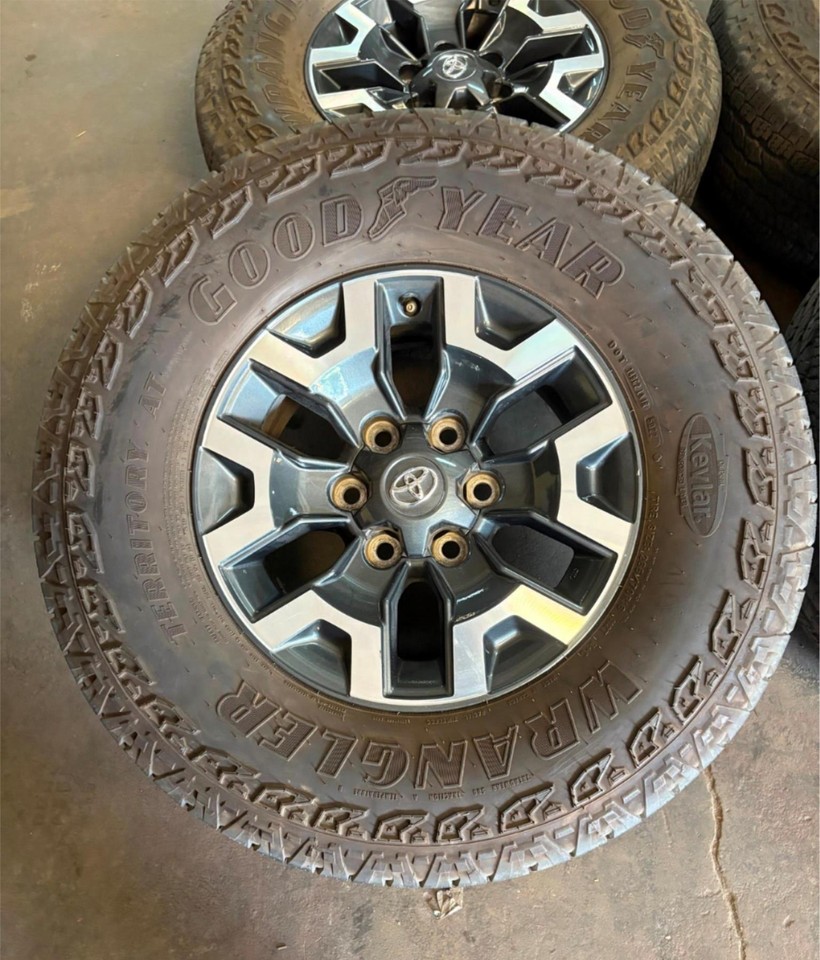 Set of 4 Used OEM '05-'23 Toyota Tacoma 16" Wheels 265/70R16 Goodyear ...