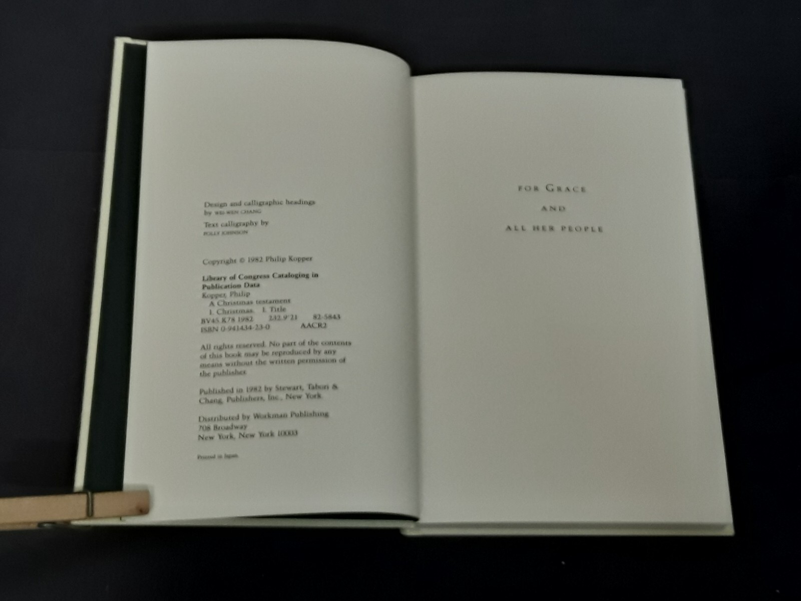 Christmas Testament by Philip Kopper (1982, Hardcover) for sale online ...