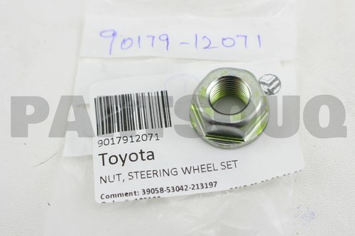 9017912071 Genuine Toyota NUT, STEERING WHEEL SET 90179-12071 | eBay