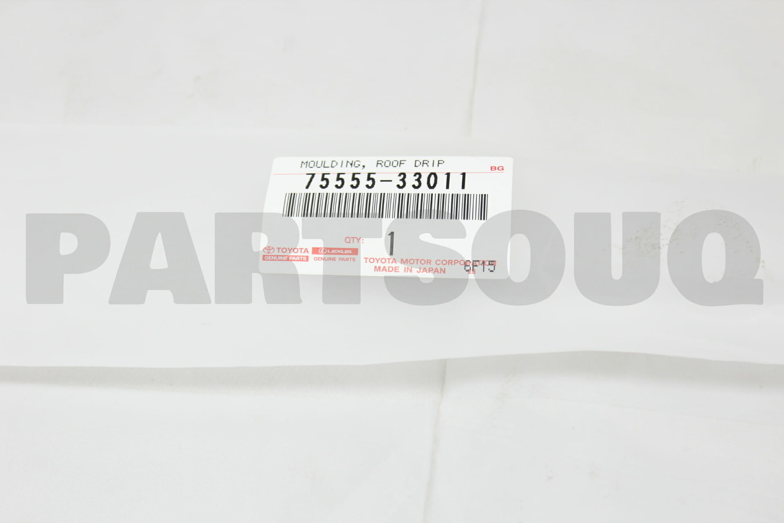 7555533011 Genuine Toyota MOULDING, ROOF DRIP SIDE FINISH, CENTER RH ...