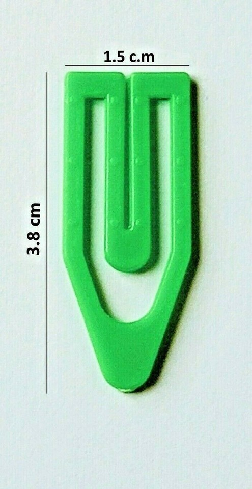 Multicolour Plastic Paper Clips Page Markers Tabs Flag Identifiers-20 ...