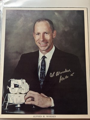 Al Worden Signed 8x10 Photo Litho BS Apollo 15 Astronaut Autograph NASA ...